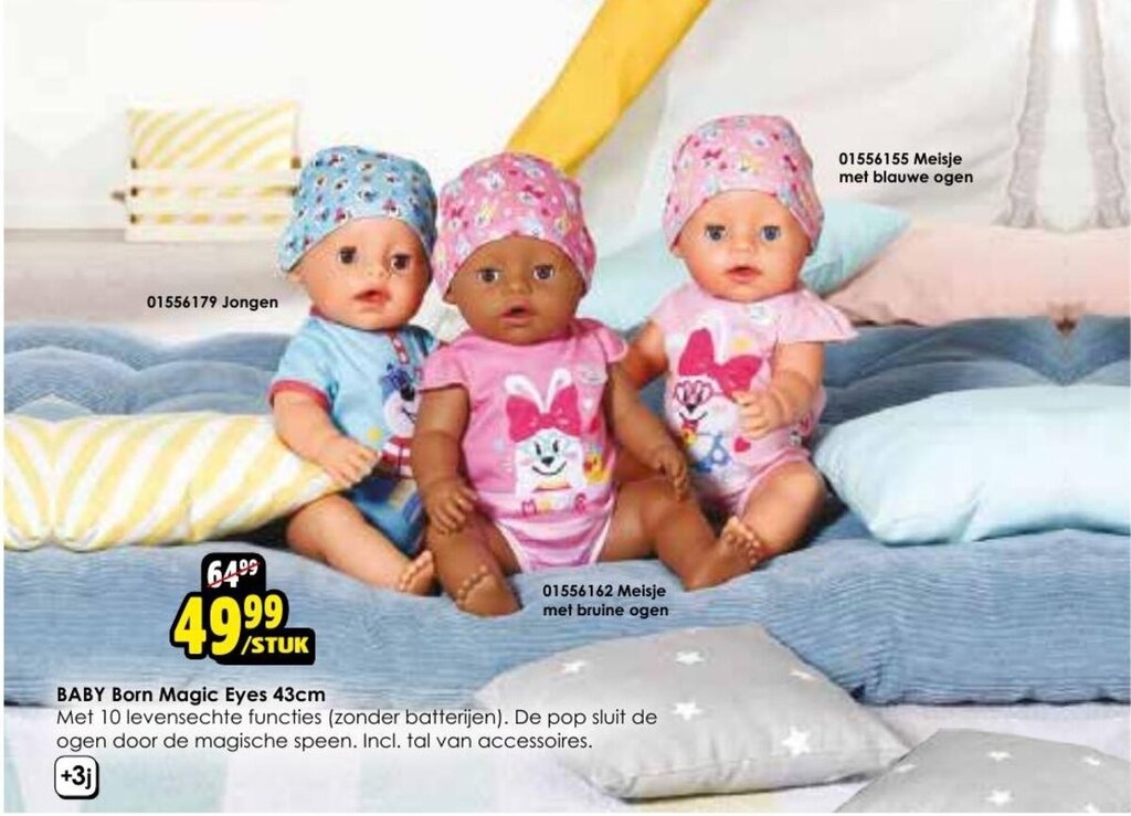 BABY born Magic Eyes 43cm aanbieding bij ToyChamp