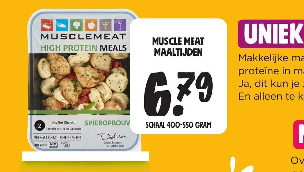 MUSCLE MEAT MAALTIJDEN aanbieding bij Jumbo