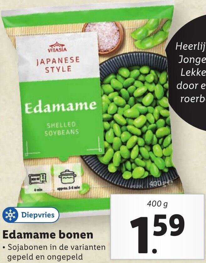 Edamame bonen 400g aanbieding bij Lidl
