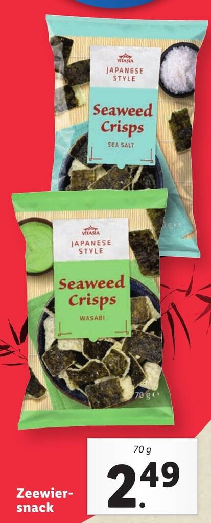 Zeewier Snack 70g aanbieding bij Lidl