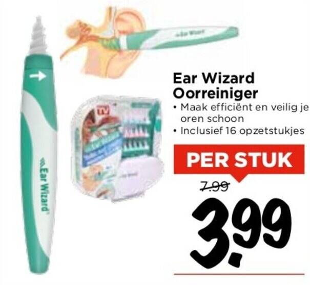 Ear Wizard Oorreiniger aanbieding bij Vomar Voordeelmarkt