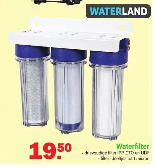 Waterfilter aanbieding bij Van Cranenbroek