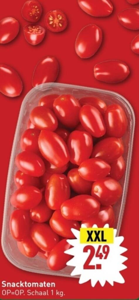 Snacktomaten 1 kg. aanbieding bij ALDI