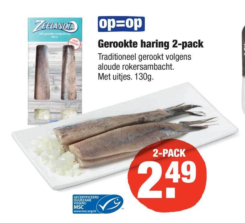 Gerookte haring 2-Pack aanbieding bij ALDI
