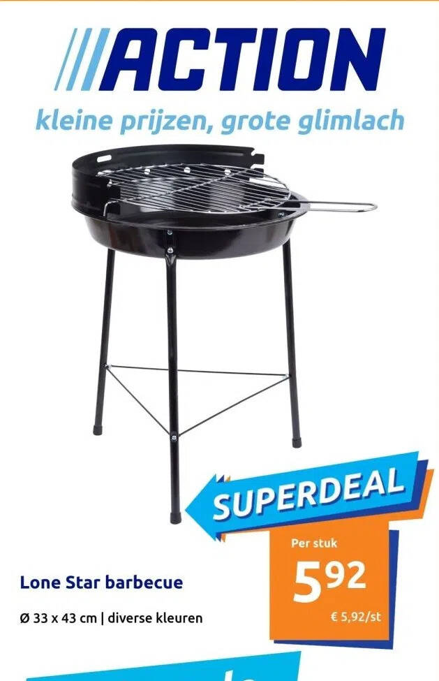 Lone Star barbecue aanbieding bij Action