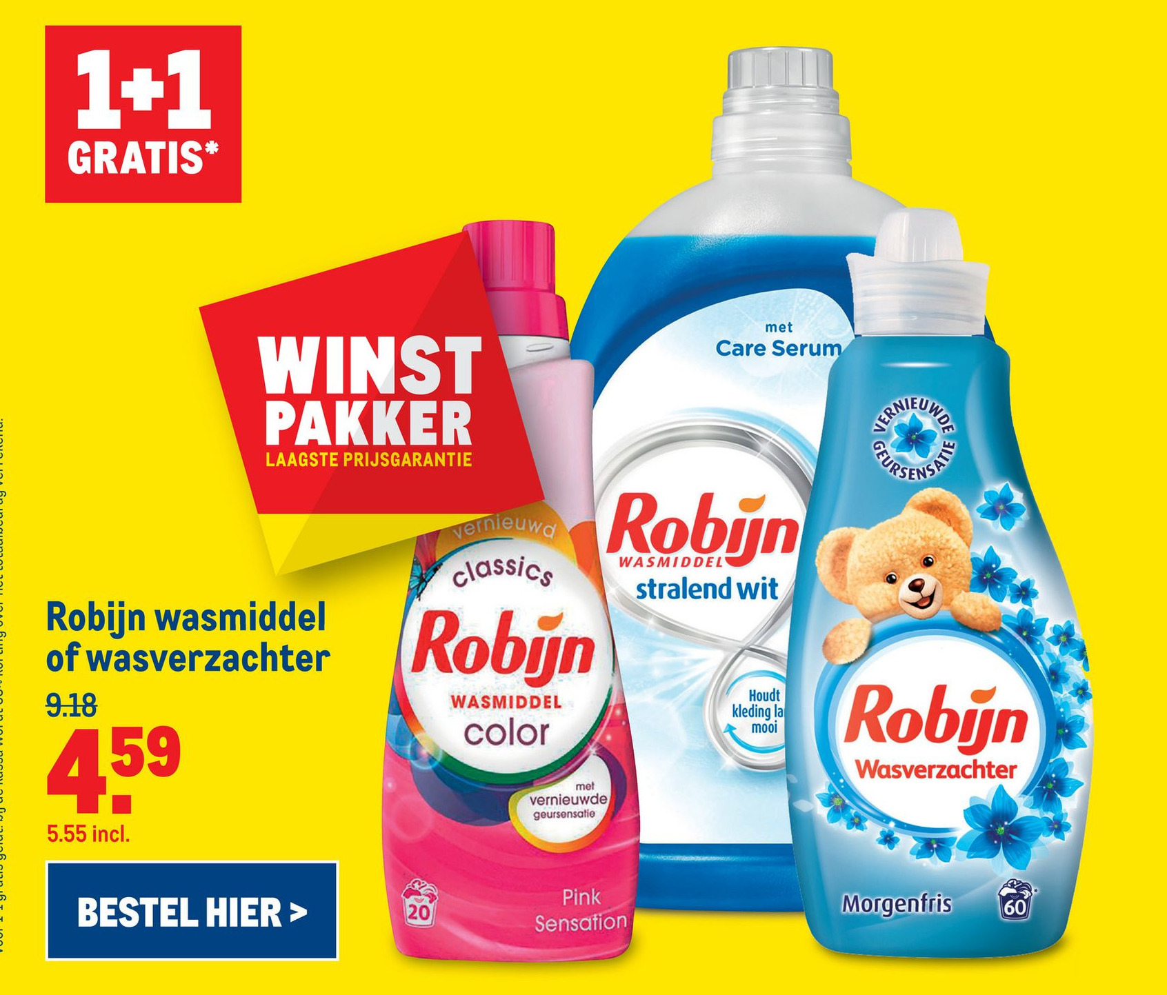 Robijn wasmiddel of wasverzachter aanbieding bij Makro