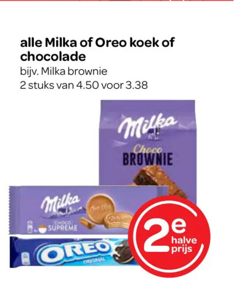 Alle Milka Of Oreo Koek Of Chocolade Aanbieding Bij Spar