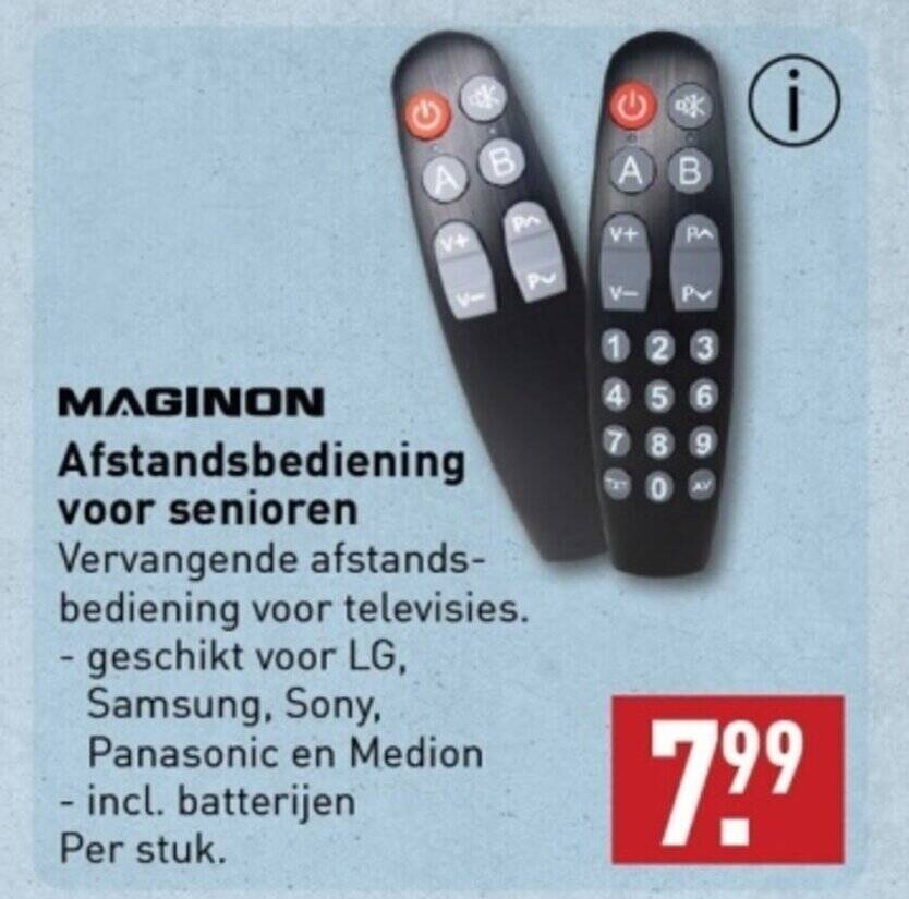 MAGINON Afstandsbediening voor senioren aanbieding bij ALDI