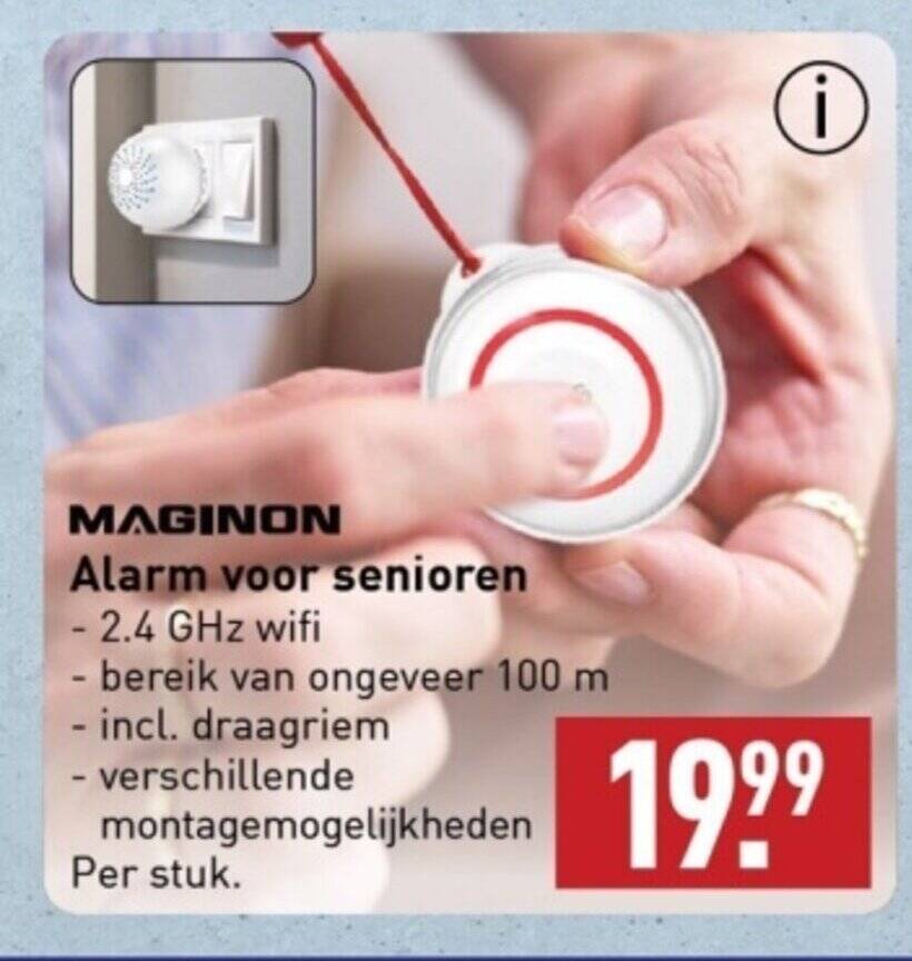 MAGINON Alarm voor senioren aanbieding bij ALDI