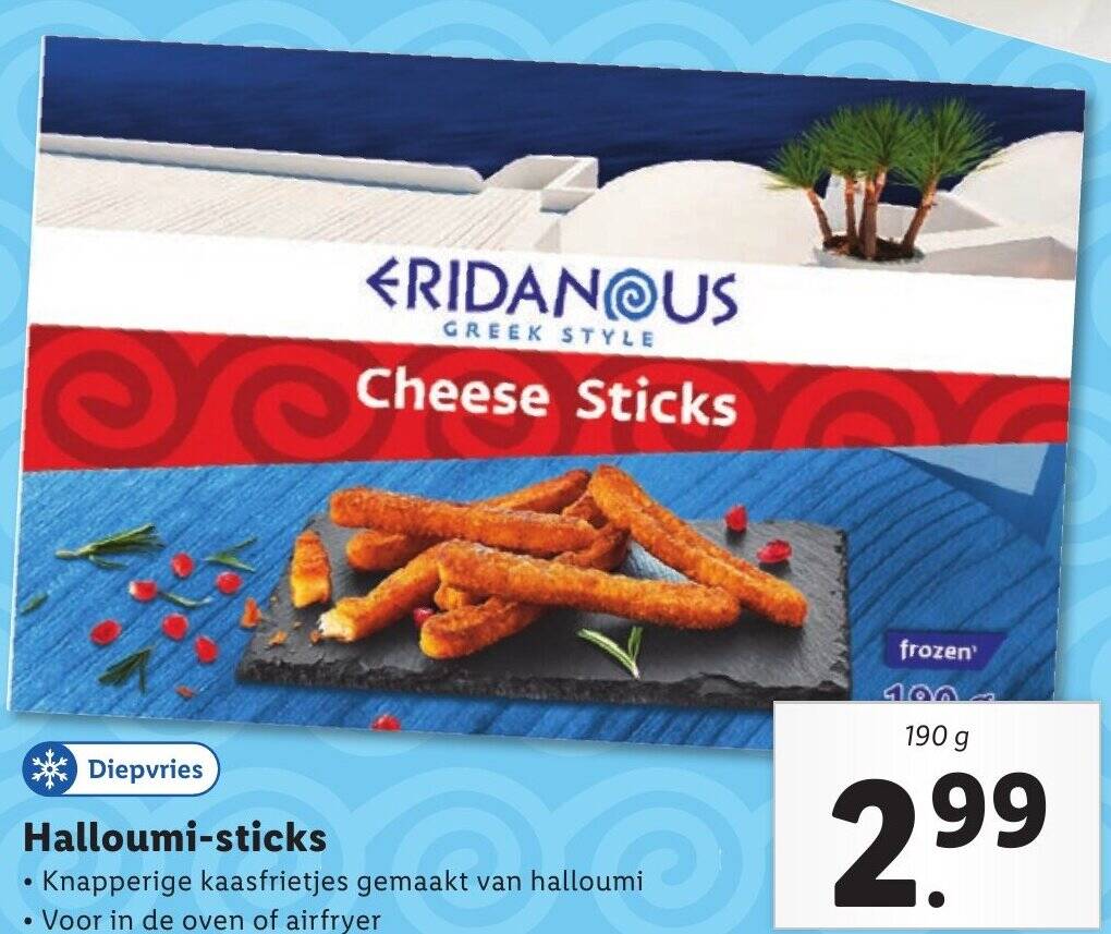 Halloumi-sticks 190g aanbieding bij Lidl