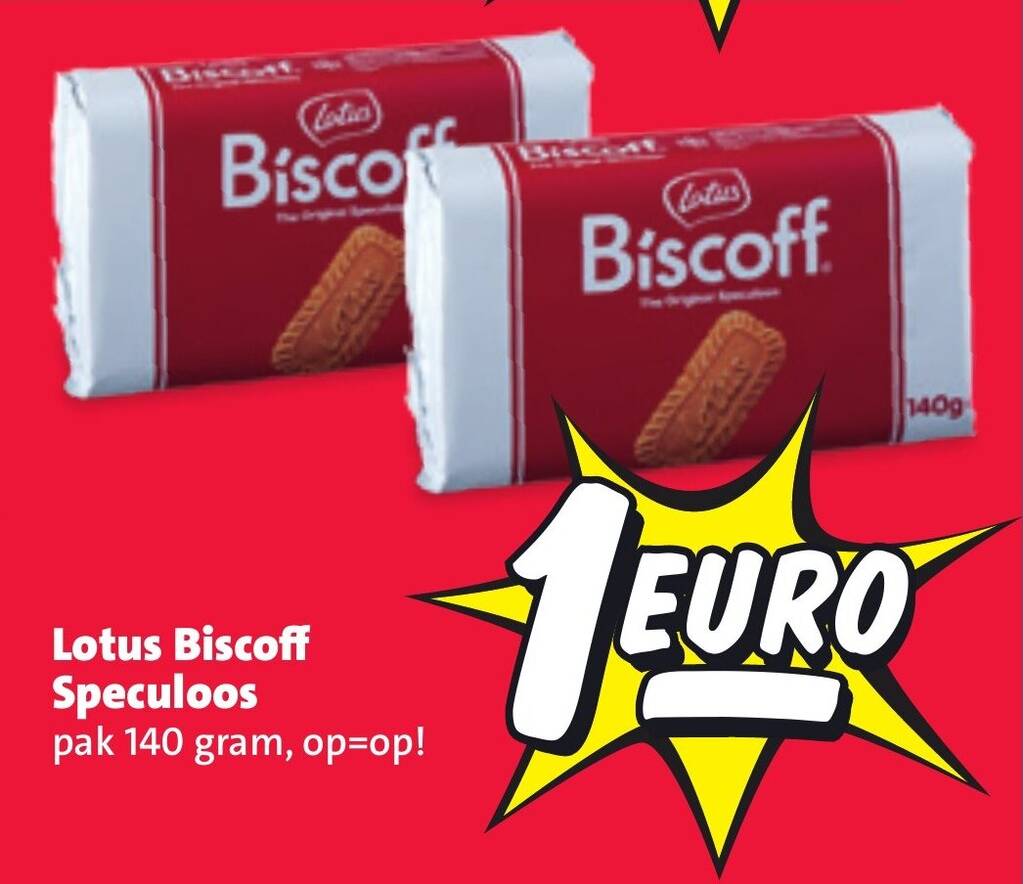 Lotus Biscoff Speculoos 140 gram aanbieding bij Nettorama