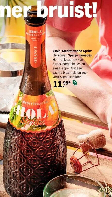 ¡Hola! Mediterraneo Spritz Herkomst: Spanje, Penedès Harmonieuze mix van aanbieding bij Albert Heijn