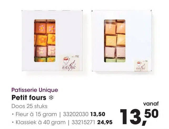 Patisserie Unique Petit fours * aanbieding bij HANOS