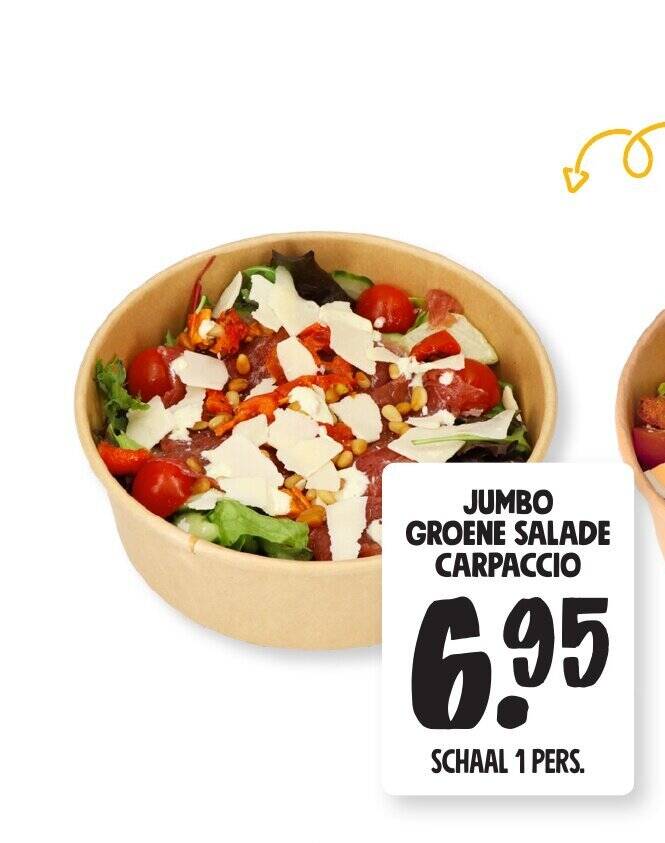 GROENE SALADE CARPACCIO aanbieding bij Jumbo