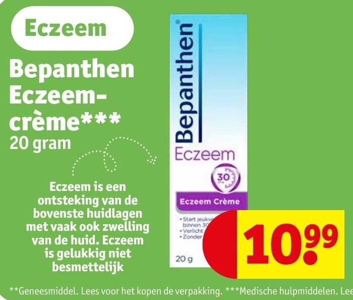 Bepanthen Eczeem crème 20 gram aanbieding bij Kruidvat