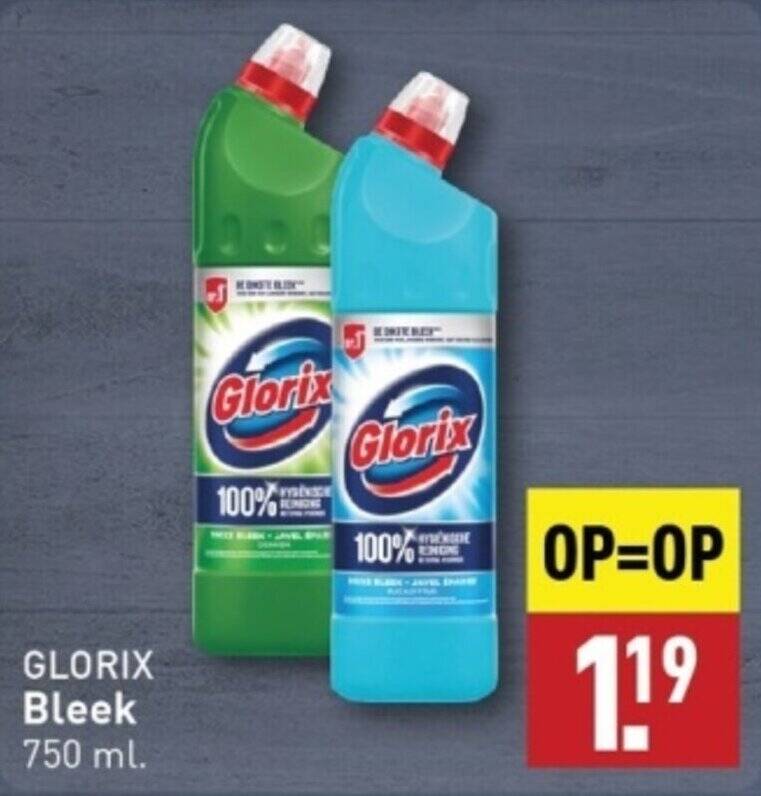 GLORIX Bleek 750ml aanbieding bij ALDI