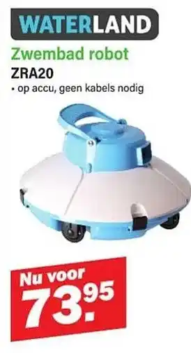 Zwembad robot ZRA20 aanbieding bij Van Cranenbroek