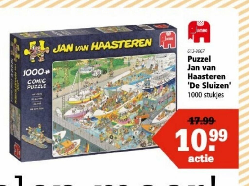 Puzzel Jan Van Haasteren 'De Sluizen' 1000 Stukjes aanbieding bij Marskramer