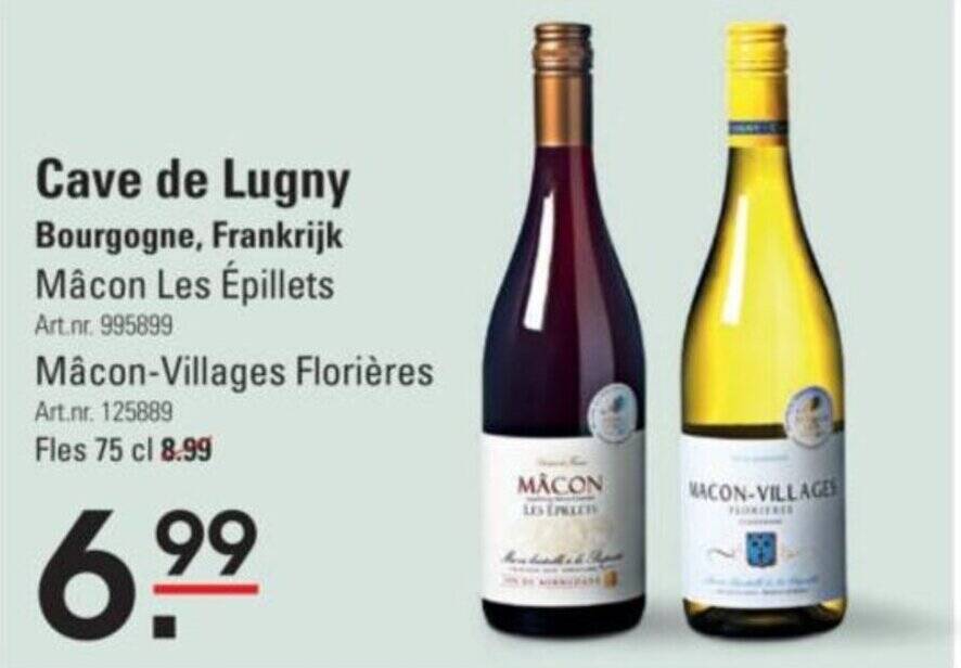 Cava de lugny fles 75 cl aanbieding bij Sligro