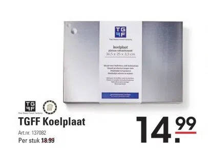 TGFF Koelplaat aanbieding bij Sligro