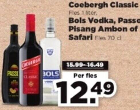 Coebergh classic bols vodka passoa pisang ambon of safari per fles ...