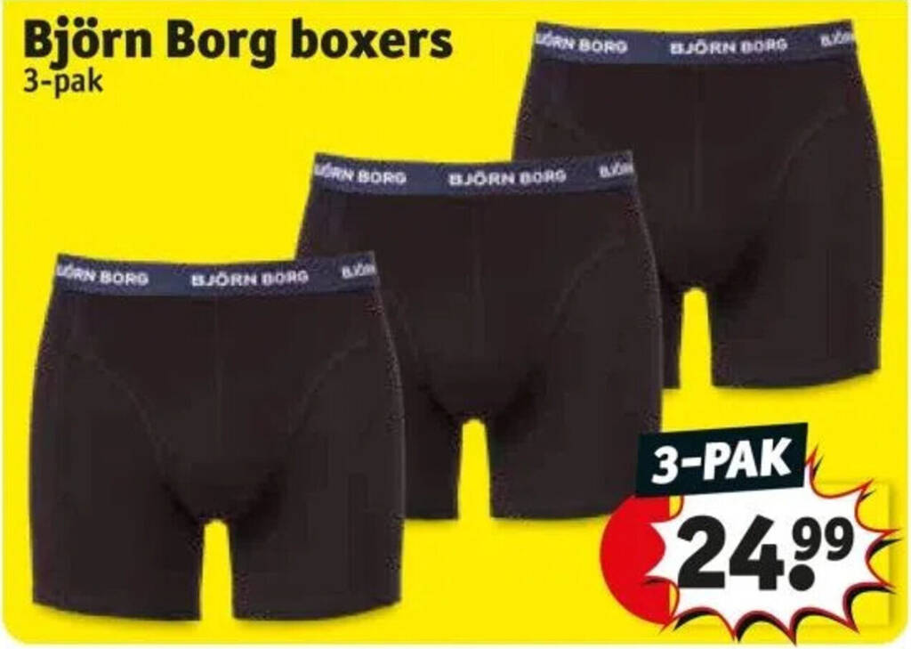 Björn Borg boxers 3-pak aanbieding bij Kruidvat