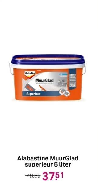 Alabastine MuurGlad superieur 5 liter aanbieding bij Karwei
