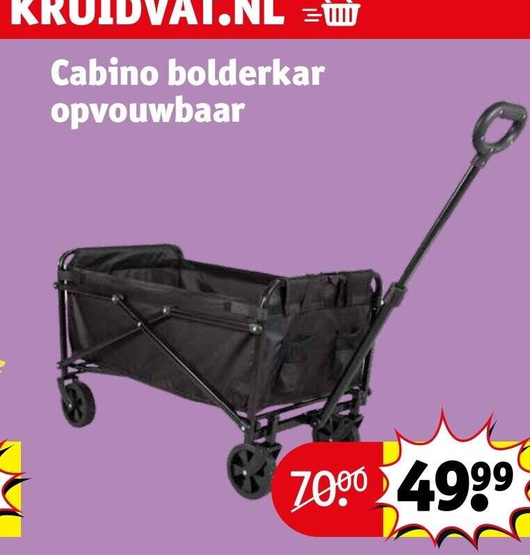 Cabino bolderkar opvouwbaar aanbieding bij Kruidvat
