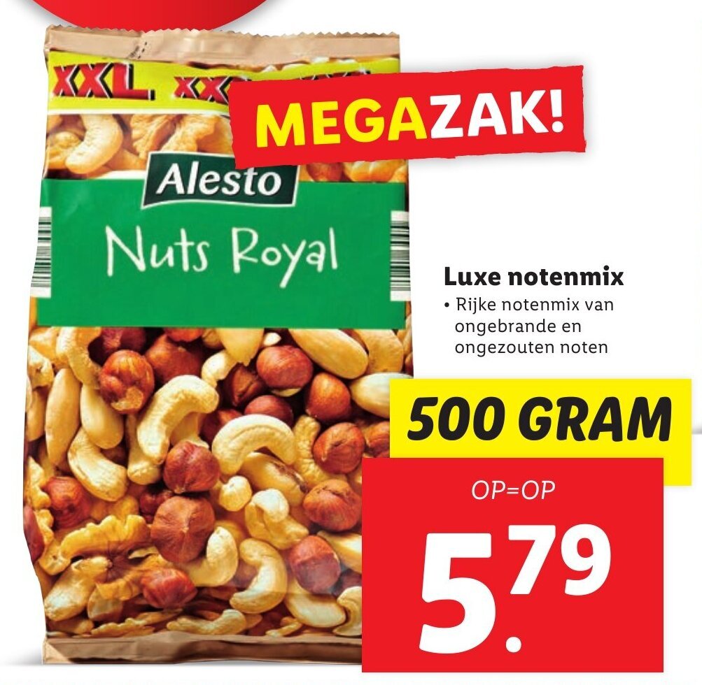 Luxe notenmix 500g aanbieding bij Lidl