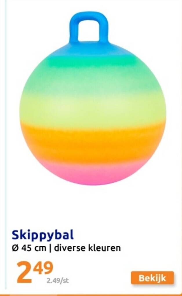 Skippybal 45 cm aanbieding bij Action