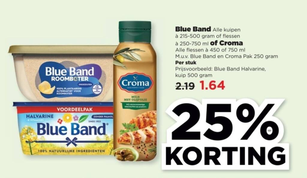 Blue Band of Croma 500g aanbieding bij PLUS