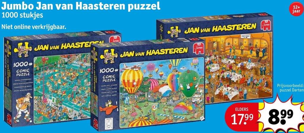 Jumbo Jan van Haasteren puzzel 1000 stukjes aanbieding bij Kruidvat