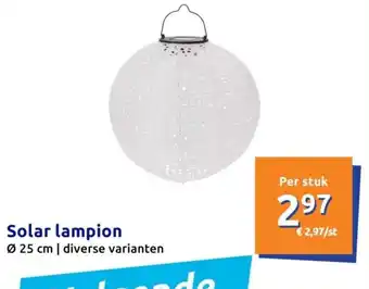 Solar lampion Ø 25 cm aanbieding bij Action