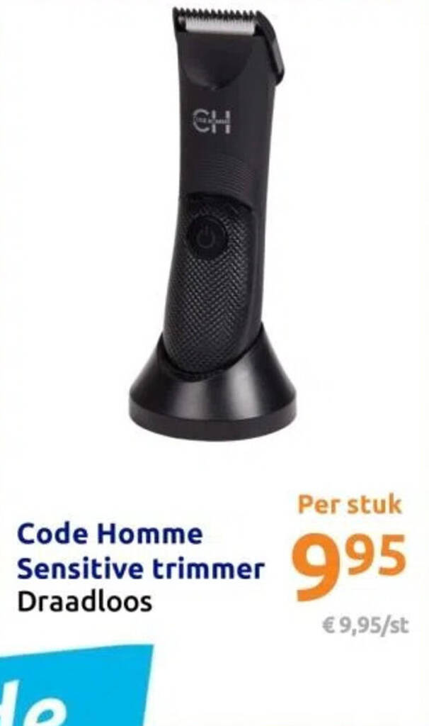 Code Homme Sensitive trimmer Draadloos aanbieding bij Action