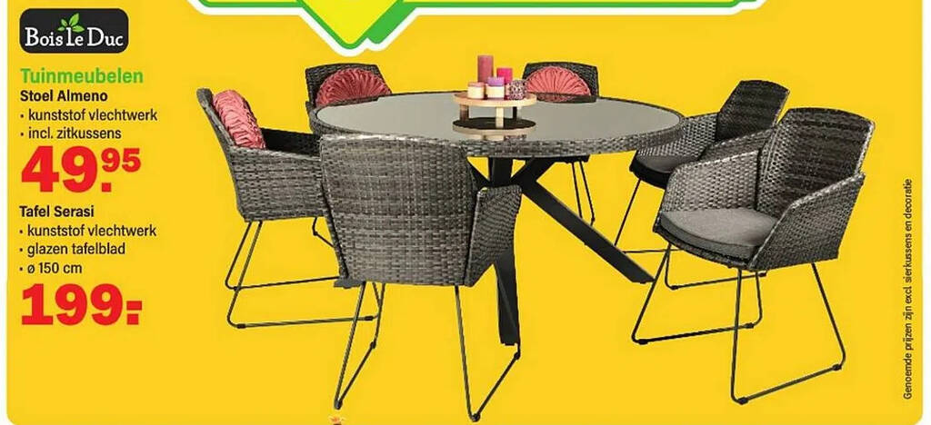 Tuinmeubelen aanbieding bij Van Cranenbroek