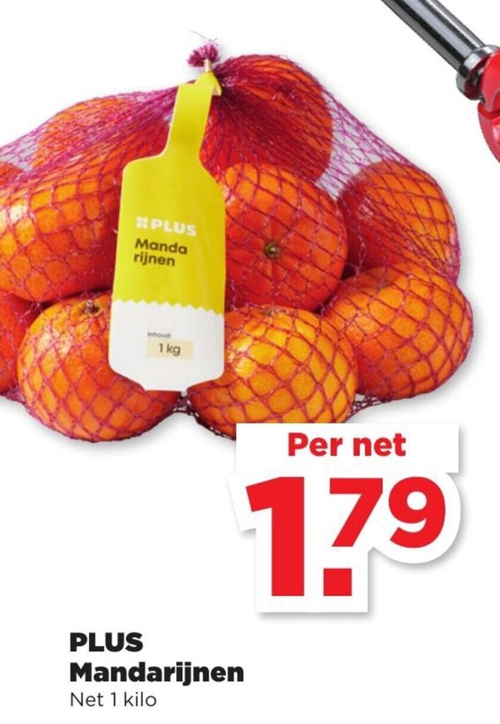 Mandarijnen 1 kilo aanbieding bij PLUS