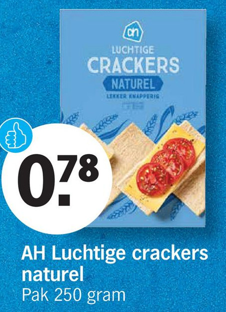 AH Luchtige crackers naturel aanbieding bij Albert Heijn