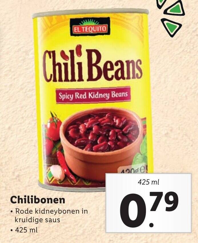 Chilibonen 425 ml aanbieding bij Lidl