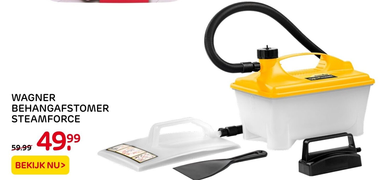 Wagner Behangafstomer Steamforce aanbieding bij Praxis