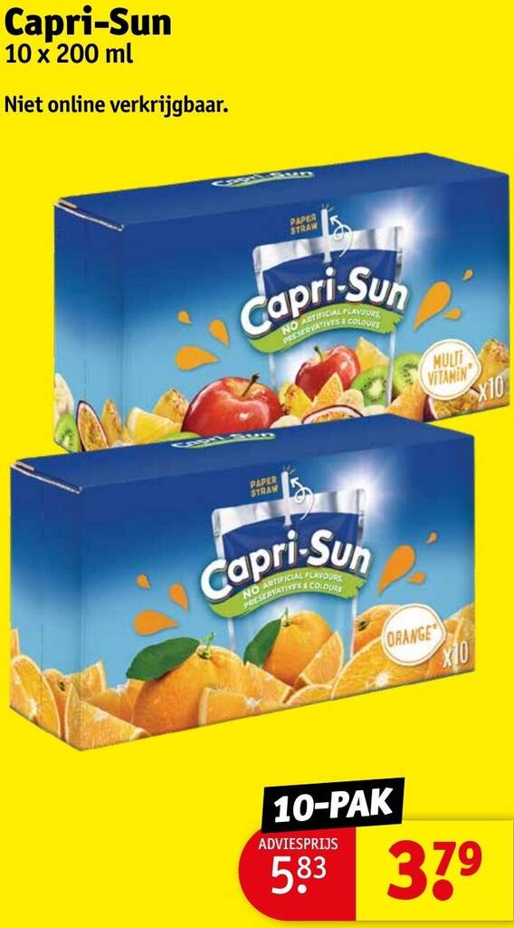 Capri-Sun 10 x 200ml aanbieding bij Kruidvat