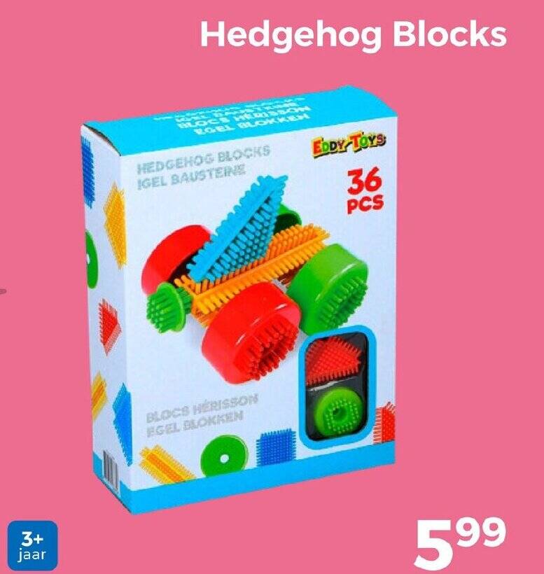 Hedgehog blocks aanbieding bij Trekpleister