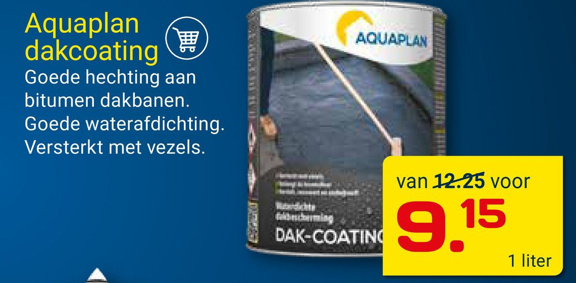 Aquaplan Dakcoating 1liter aanbieding bij Kluswijs