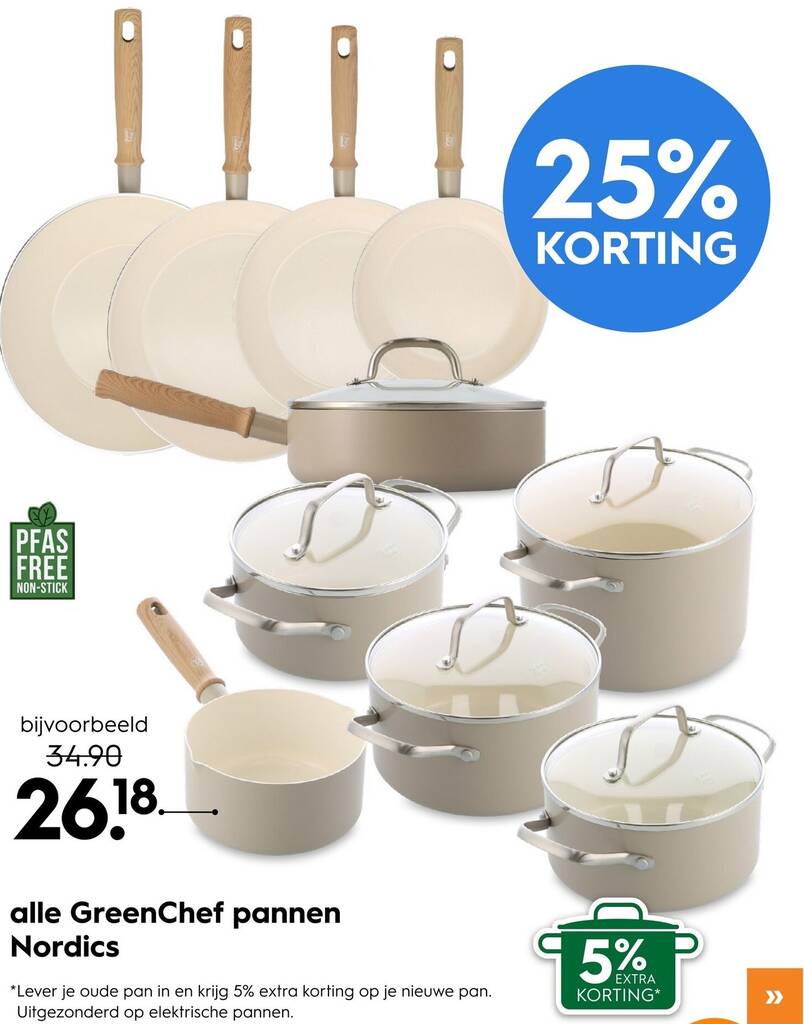 alle GreenChef pannen Nordics aanbieding bij Blokker