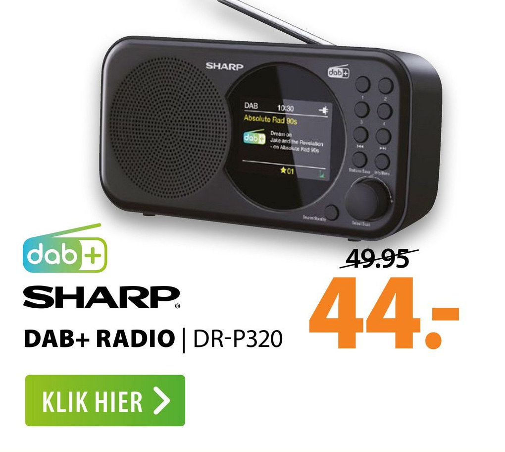 SHARP DAB+ RADIO aanbieding bij Expert