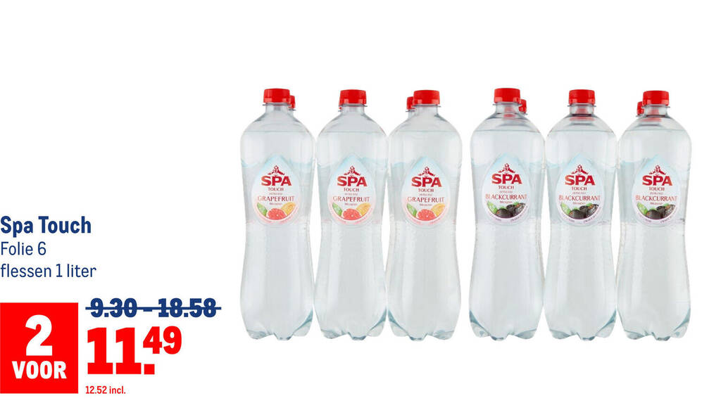 Spa Touch 6 x 1L aanbieding bij Makro