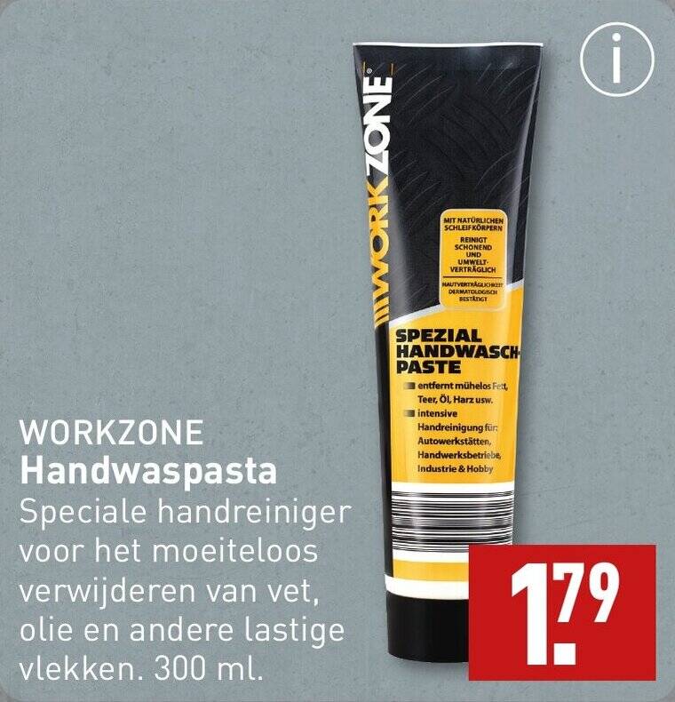 WORKZONE Handwaspasta 300ml aanbieding bij ALDI