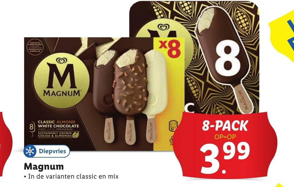 Magnum 8-PACK aanbieding bij Lidl