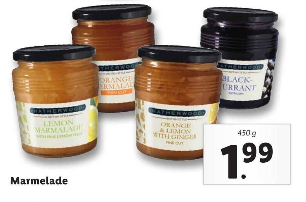 Marmelade 450g aanbieding bij Lidl
