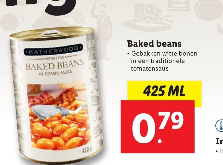 Baked beans 425 ML aanbieding bij Lidl