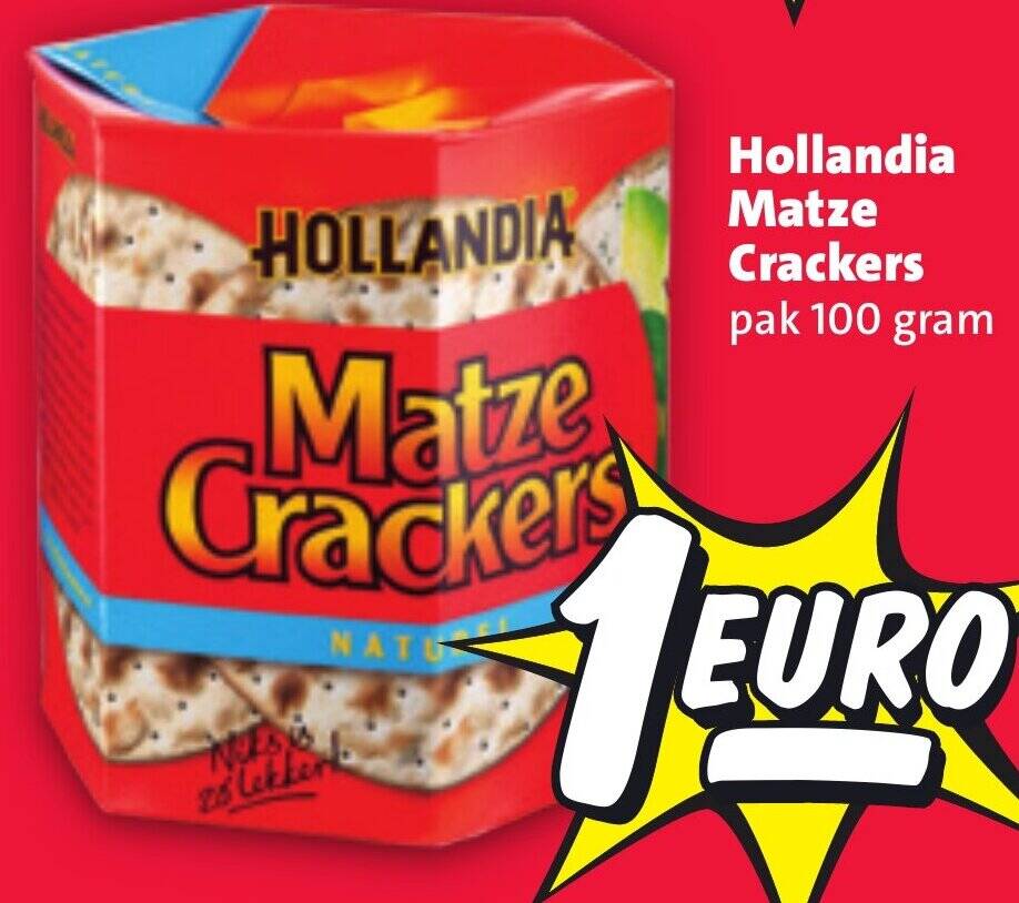 Hollandia Matze Crackers 100 gram aanbieding bij Nettorama